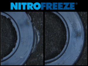 Cryogenic Deflashing of Silicone Rubber Overmolding